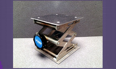 SOLD - Used VWR Lab Jack 6x6 Stainless Steel Available from LabCommerce